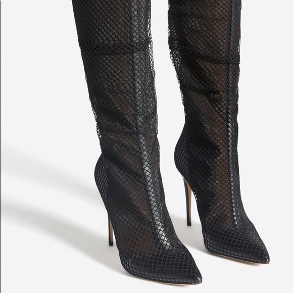 Shoes | Mesh Heeled Boots | Poshmark